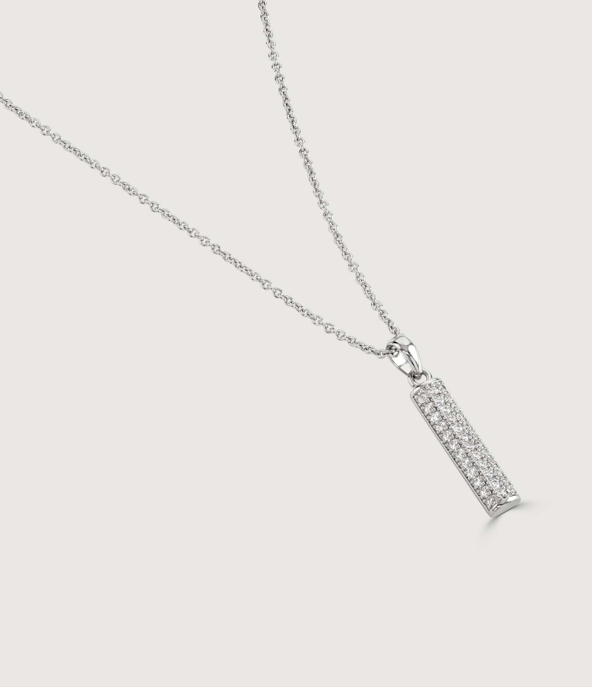 PAVE BAR NECKLACE | Buckley London