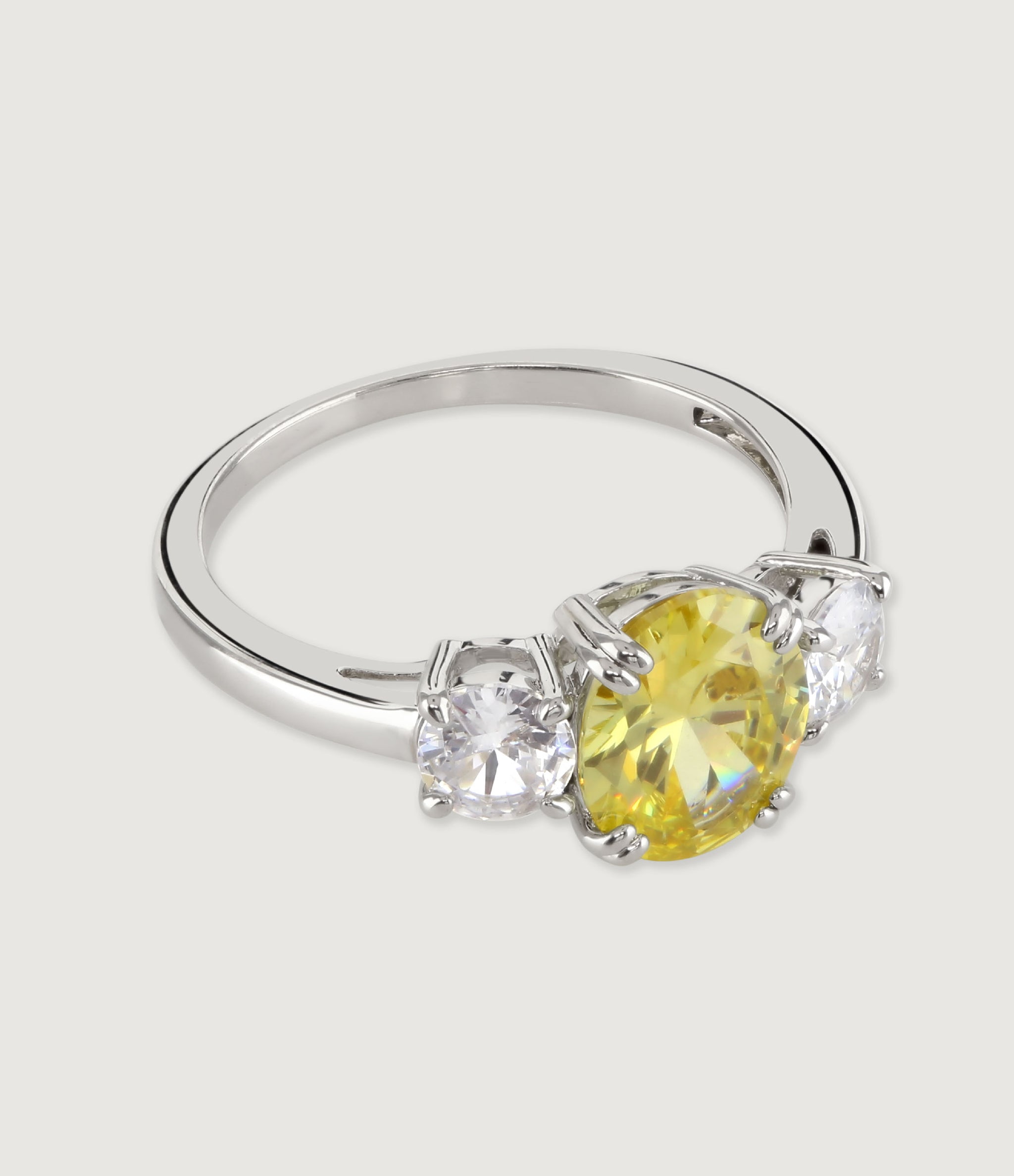 THE CARAT COLLECTION - CANARY OVAL MEGHAN RING | Buckley London